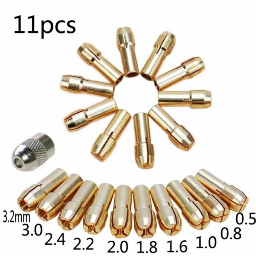Jual Penjepit Mata Bor Micro Collet Chuck Set 11pc chuck dan collet set ...
