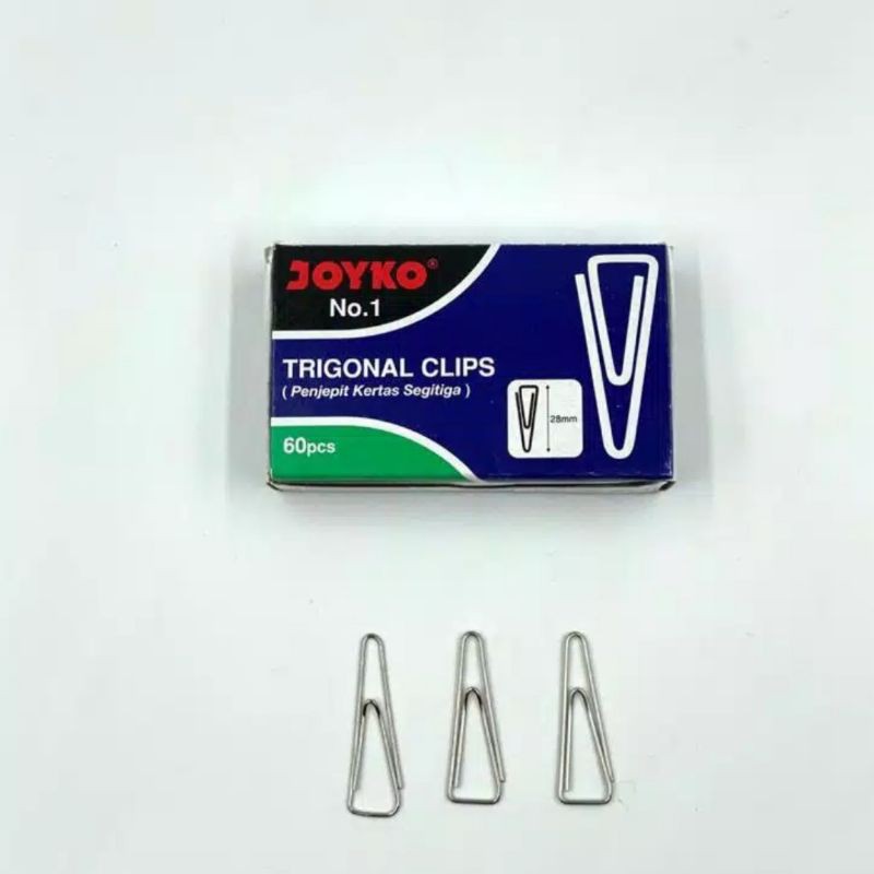 Jual Paper Clip No 1 Joyko / Trigonal Clip | Shopee Indonesia