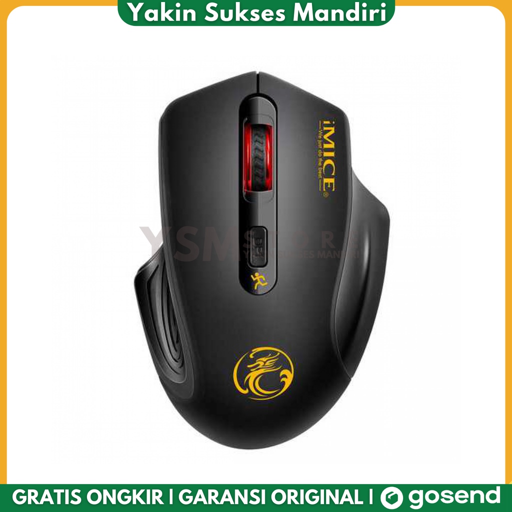 Jual Perangkat Komputer Ergonomic Wireless Gaming Mouse 2000 DPI Laptop ...