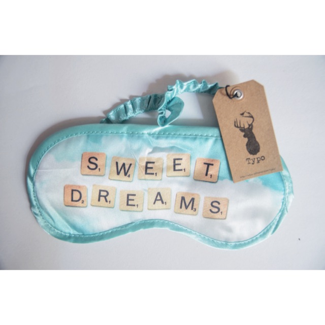 Jual Typo : Sleeping Mask (Scrabble Edition) | Shopee Indonesia