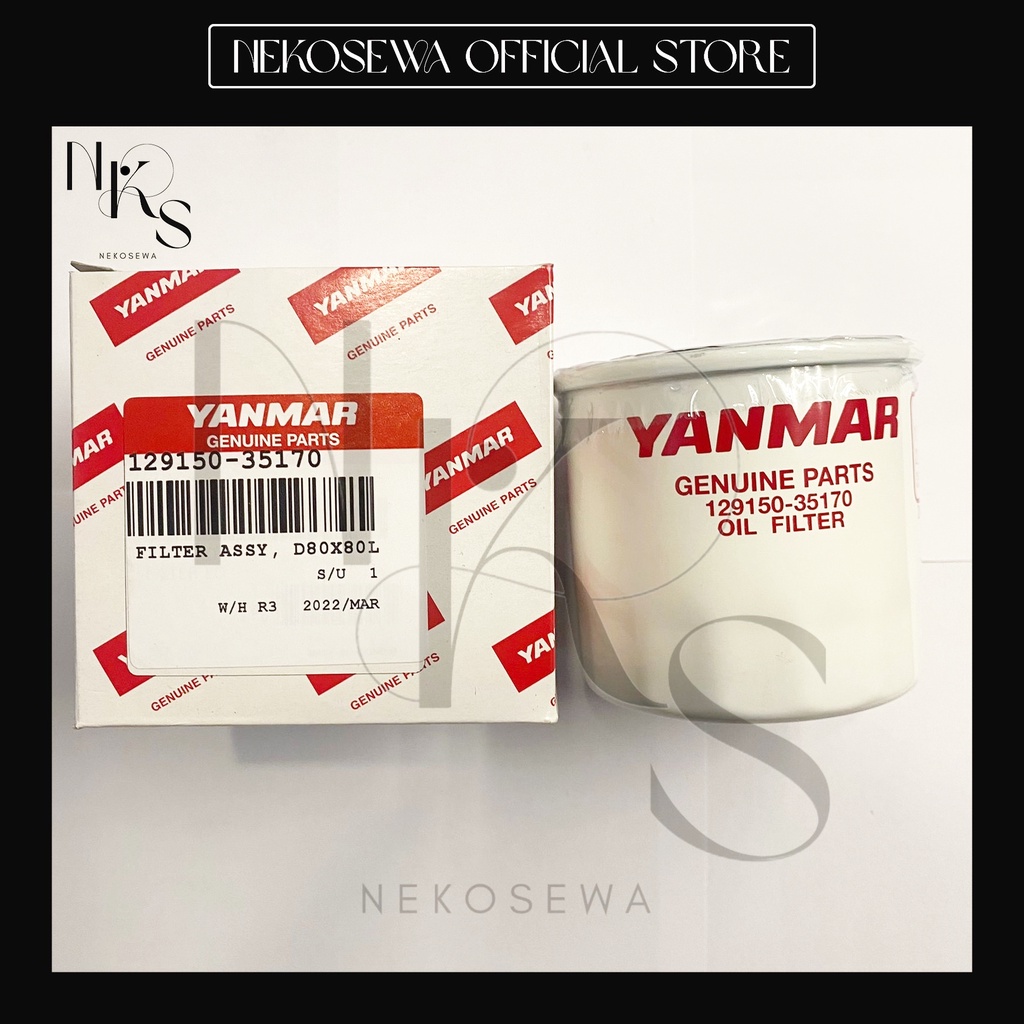 Jual YANMAR OIL FILTER 4TN84T/98/3TNV82/88 129150-35170 | Shopee Indonesia