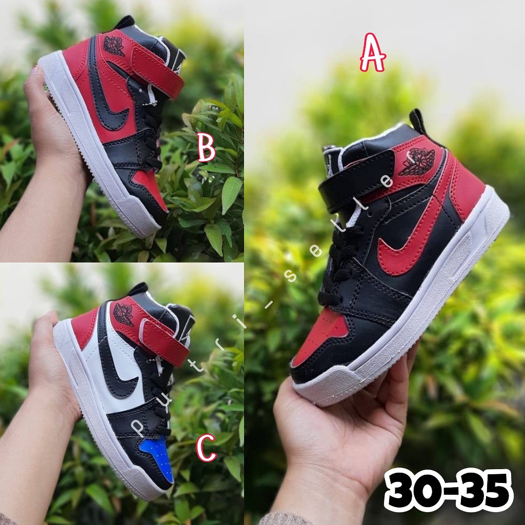 Jual SEPATU BOOT ANAK NIKE JORDAN PUTIH MERAH HITAM FASHION KIDS ...