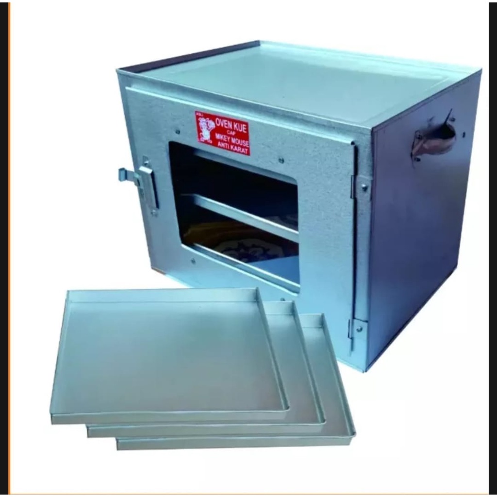 Jual oven tangkring kompor 3 susun free 3 pcs loyang kuker oven kompor ...