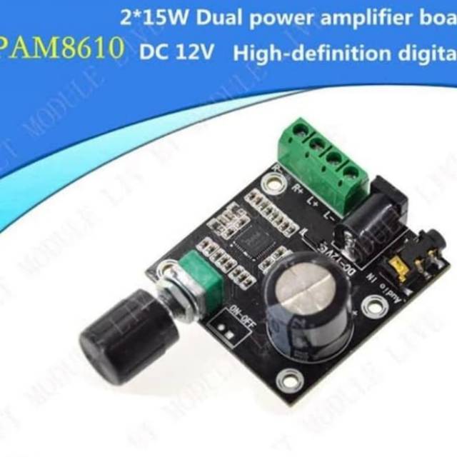 Jual PAM8610 amplifier board with potensio 12v potensiometer | Shopee ...