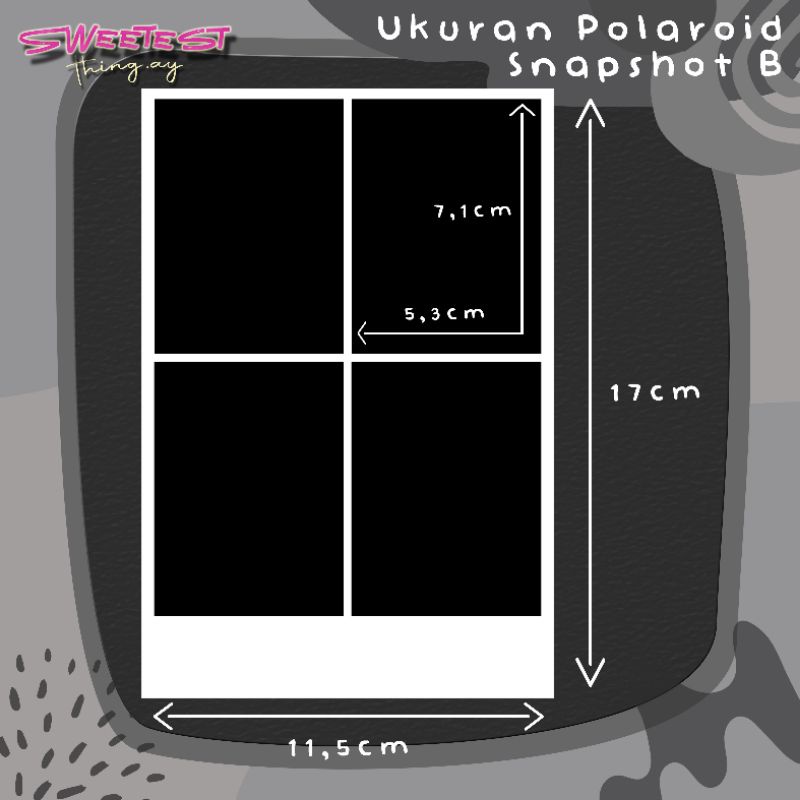 Jual MONOKROM SERIES POLAROID SNAPSHOT B! CETAK PLUS LAMINASI 1 PACK ...