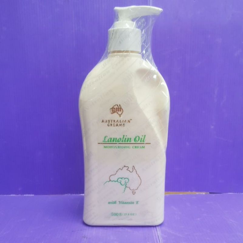 Jual Lanolin Oil Moisturising Cream with vit E with pump 500 gram ...