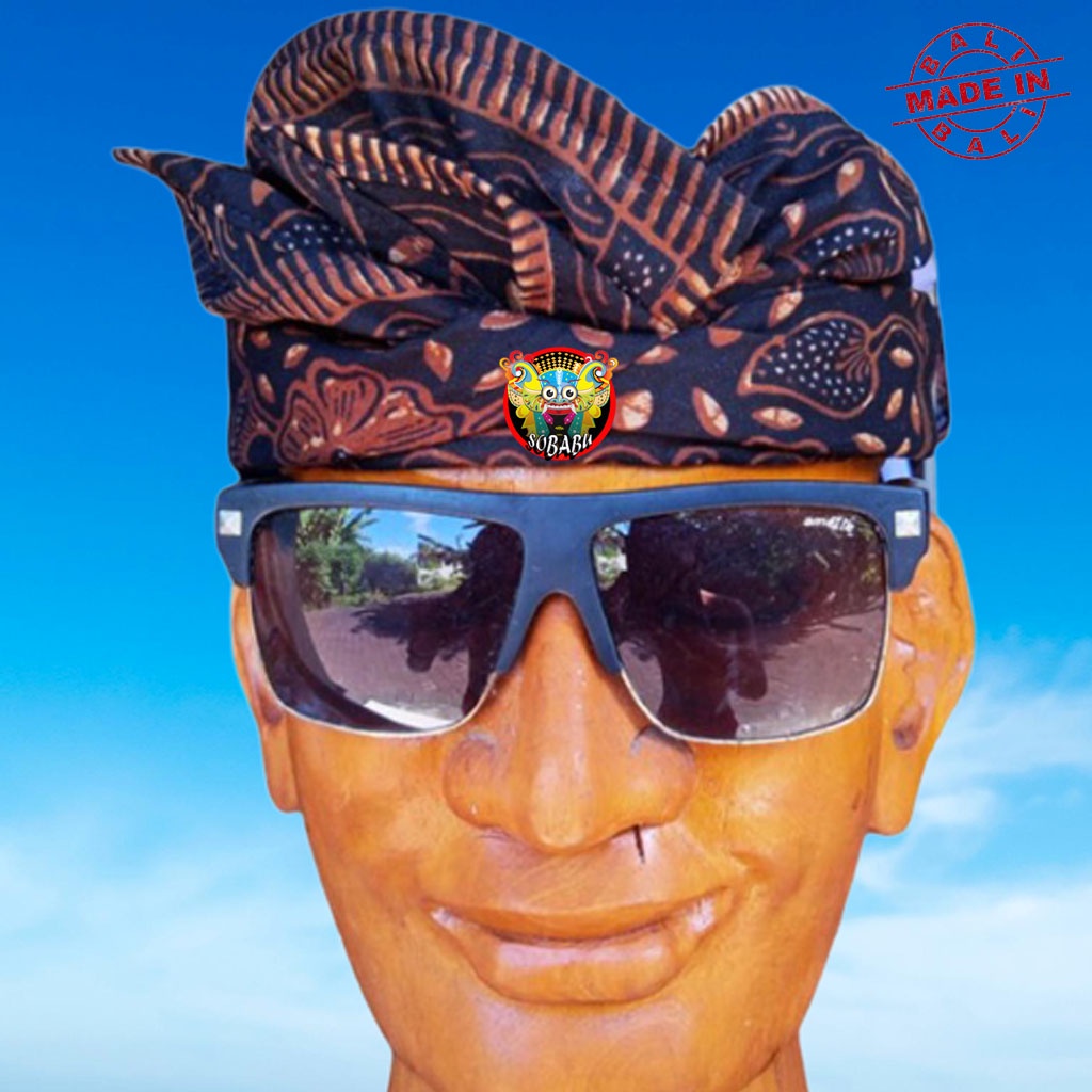 Jual Udeng Bali Setengah Jadi Motif Batik Tulis - Peci Bali - Topi Adat ...