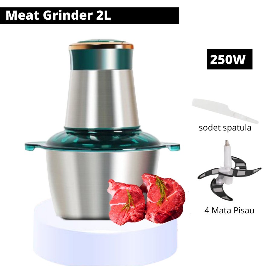 Jual Penggiling Daging Serbaguna Meat Grinder 2 Liter Chopper Serbaguna ...