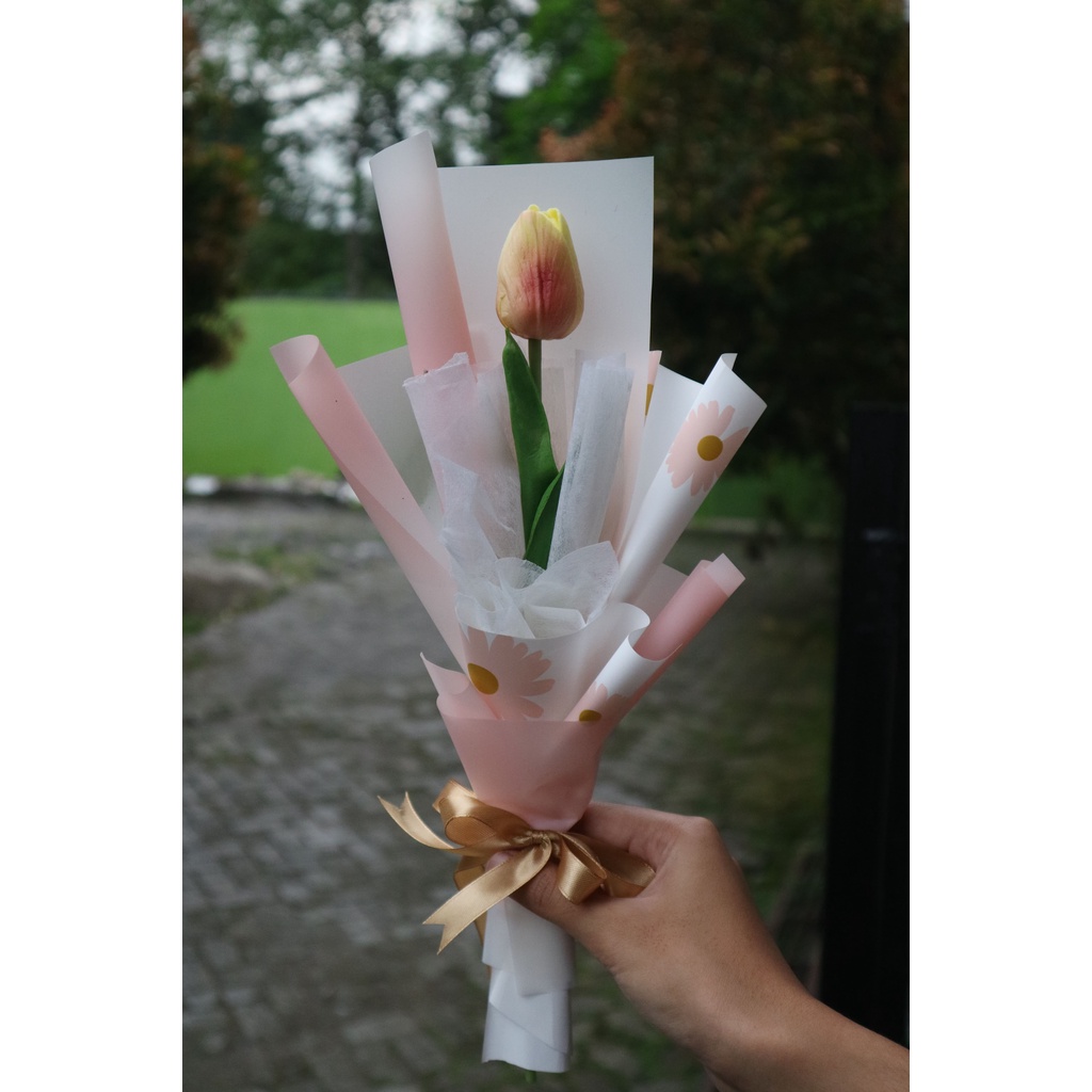 Jual buket bunga / buket korea / korean bouquet / buket bunga tulip ...