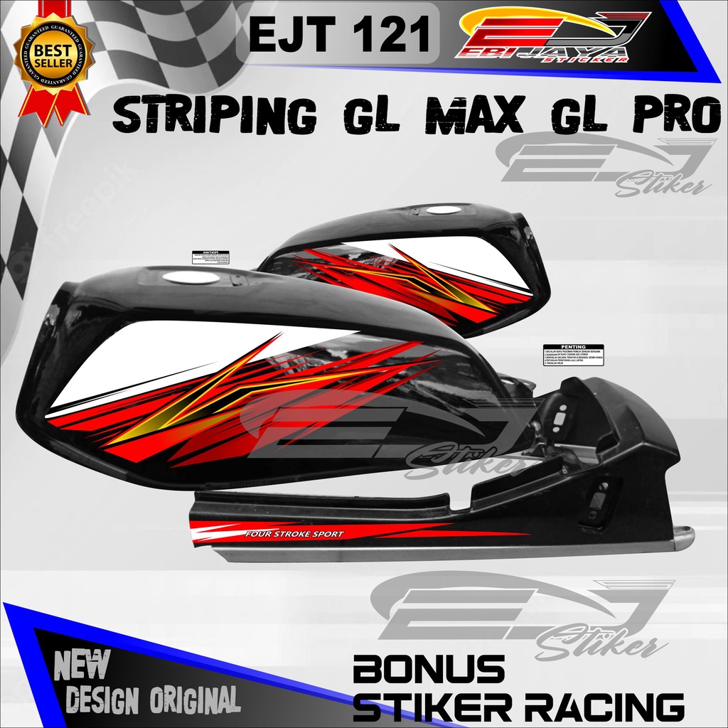 Jual STRIPING STICKER NEW VARIASI GL MAX / STIKER STRIPING GL PRO ...