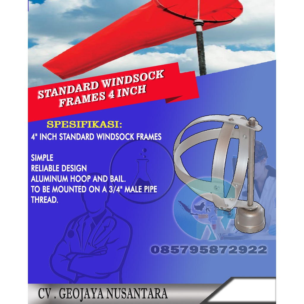 Jual 4" inch standard windsock frames - Frame Wind Sock - Windsock ...
