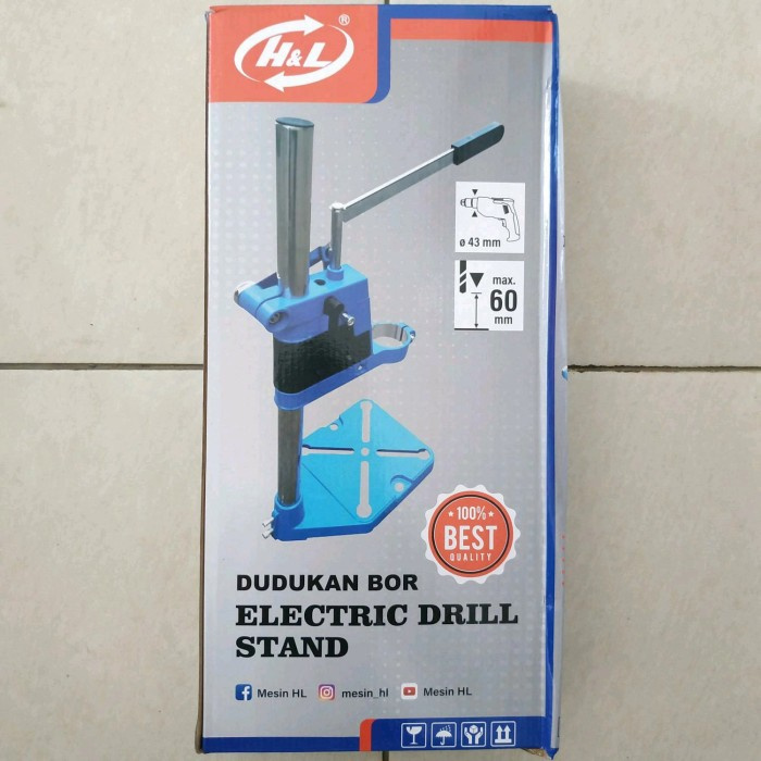 Jual Tatakan Duduk Dudukan Mesin Bor Listrik Electric Drill Stand H&L ...