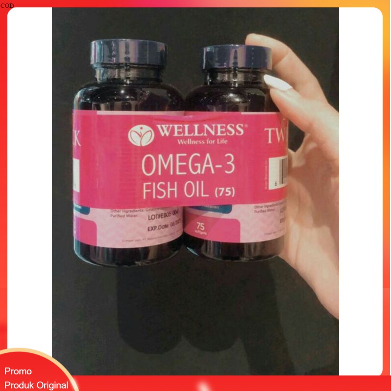 Jual WELLNESS OMEGA-3 FISH OIL 75 SOFFGEL (BANDED) | Shopee Indonesia
