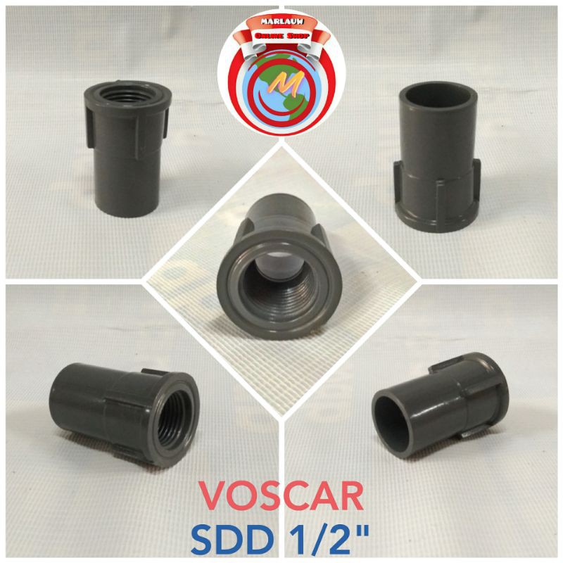 Jual Sock Drat Dalam SDD 1/2 fitting sambungan PVC 1/2" inch | Shopee ...