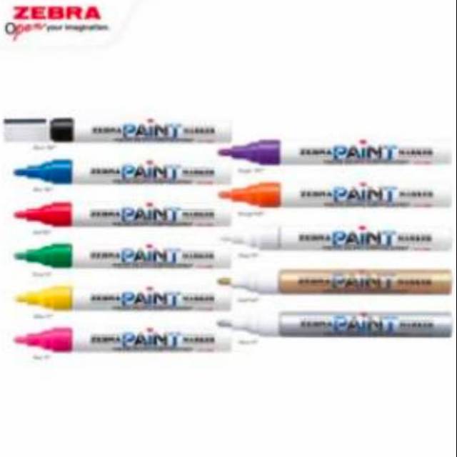 Jual Zebra Paint Marker 1 box (10pcs) | Shopee Indonesia