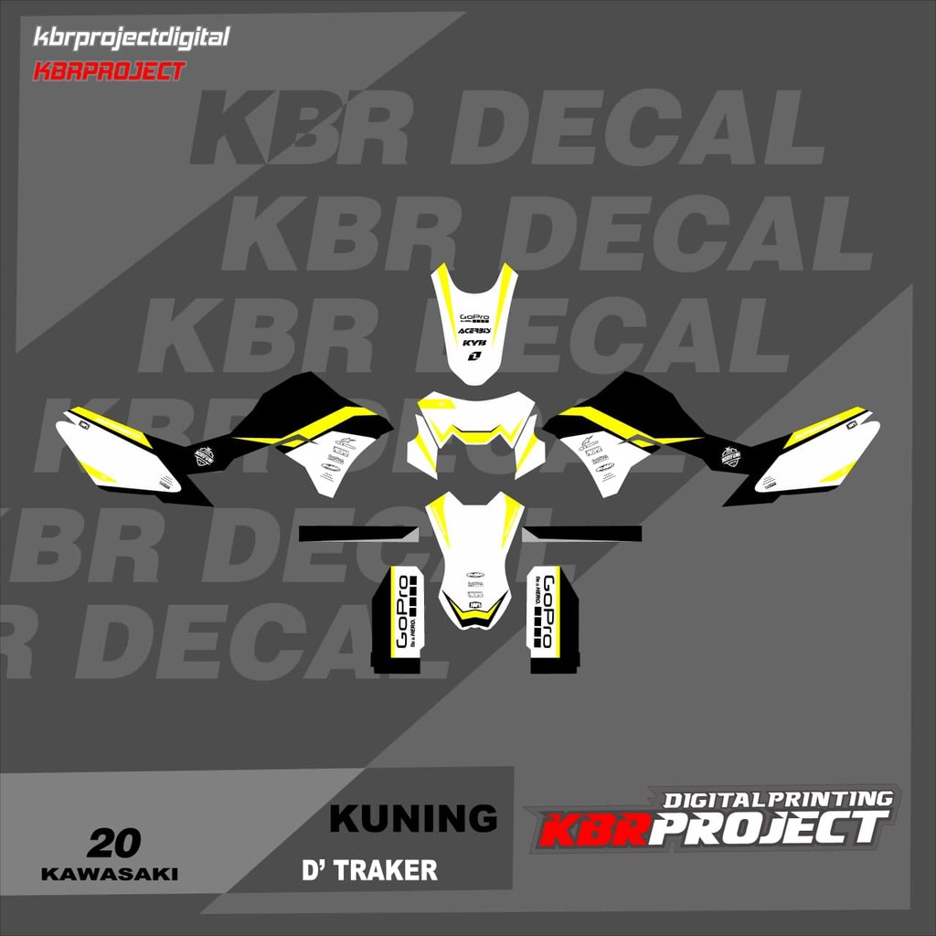 Jual DECAL DTRACKER STICKER VARIASI MOTIF GRAFIS DECAL MOTOR KAWASAKI ...