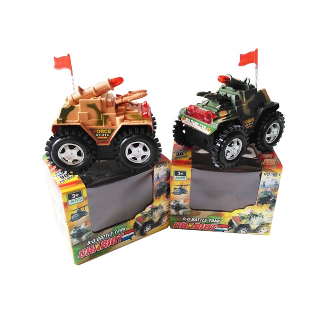 Jual Mainan Mobil Tank Jungkir Balik Battle Tank seri Tank dengan lampu ...