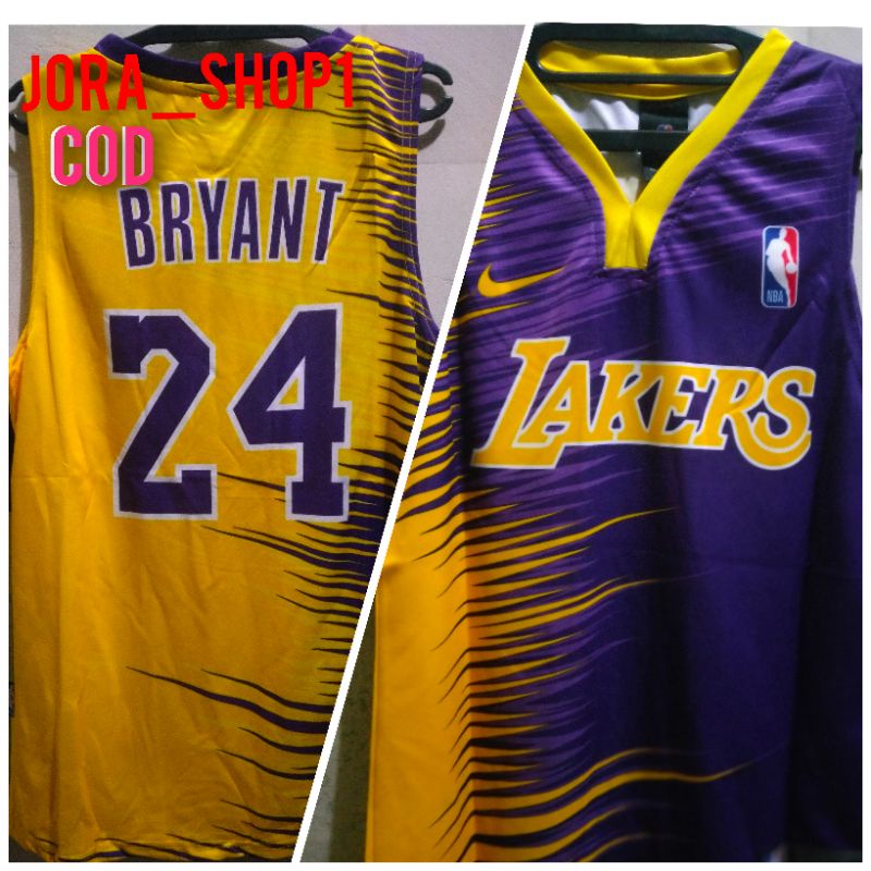 Jual Jersey Basket NBA Lakers Kobe Bryant - LeBron James Grade Original ...