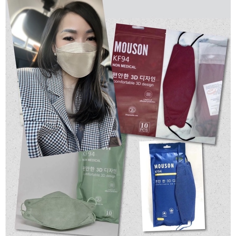 Jual Masker KF94 Mouson isi 10pcs Dewasa | Shopee Indonesia