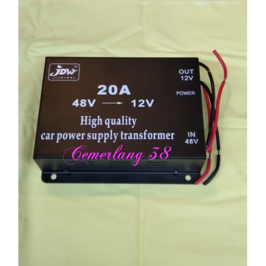 Jual Step Down 48V - 12V 20A Car Power Supply Converter DC 48 V to DC ...