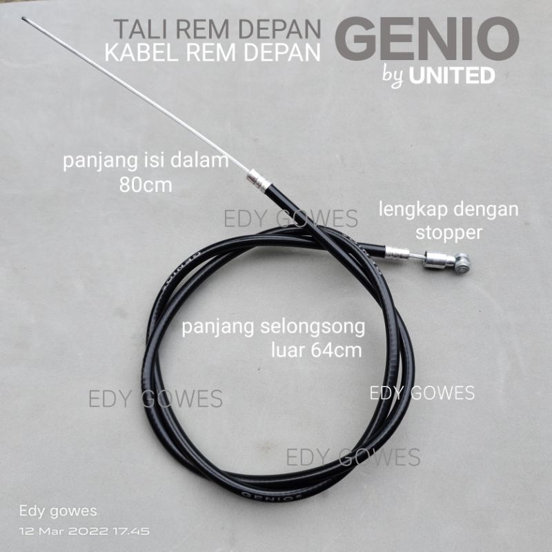 Jual kabel tali rem depan sepeda merk Genio | Shopee Indonesia