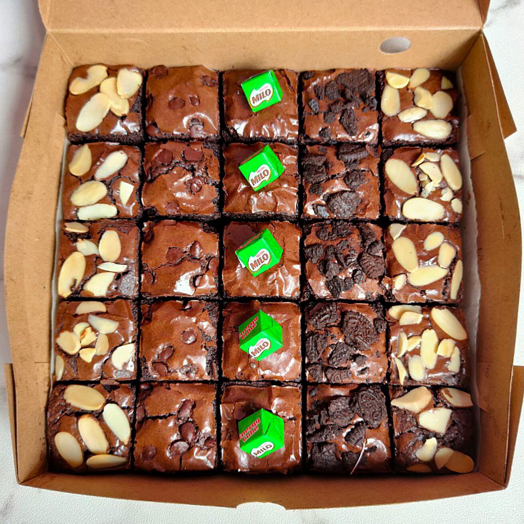 Jual Dynamite Mix Fudgy Brownies / Brownies Panggang Sekat 25bites ...