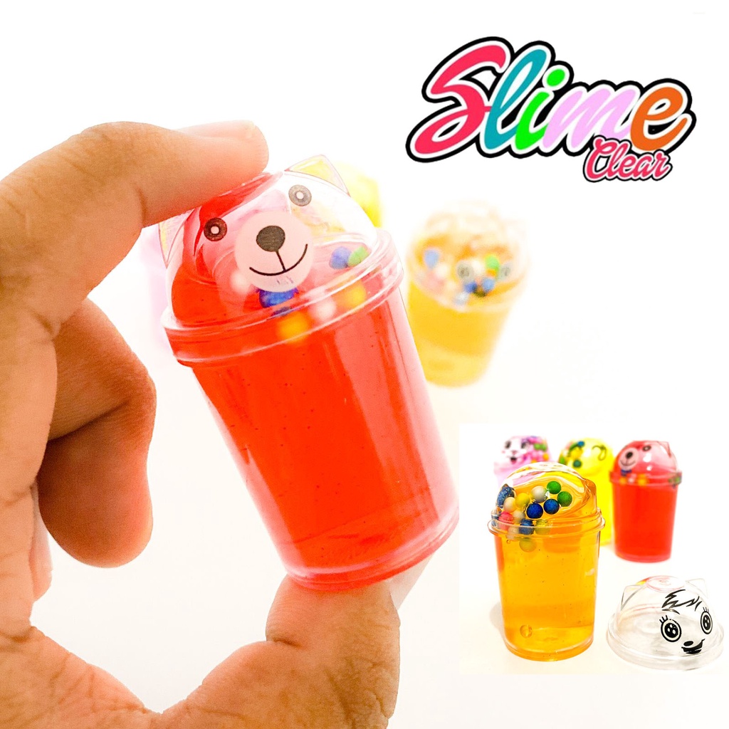 Jual Slime Transparant Clear Melatih Sensor Motorik Anak - Slime Mini ...