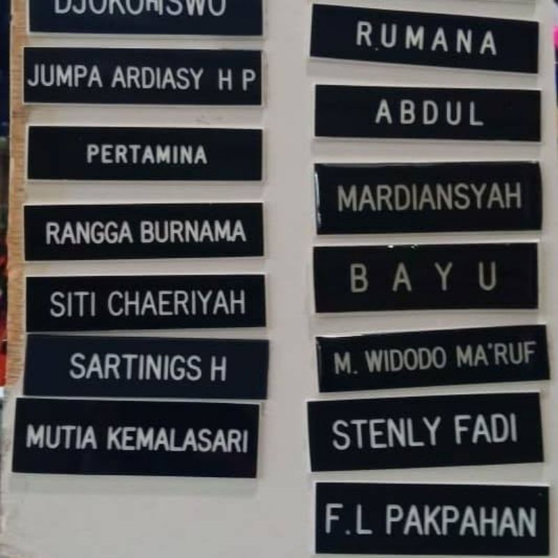 Jual Name Tag PNS,ASN Dll bahan akrilik | Shopee Indonesia
