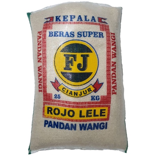 Jual BERAS FJ ROJO LELE PANDAN WANGI CIANJUR 25 KG / BERAS BANDUNG ...