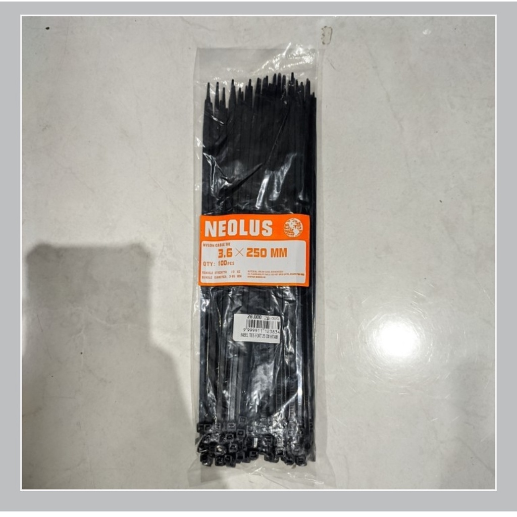 Jual KABEL TIES / CABLE TIE / TALI TIES 25 CM (3,6 X 250 MM) ISI 100 PCS | Shopee Indonesia