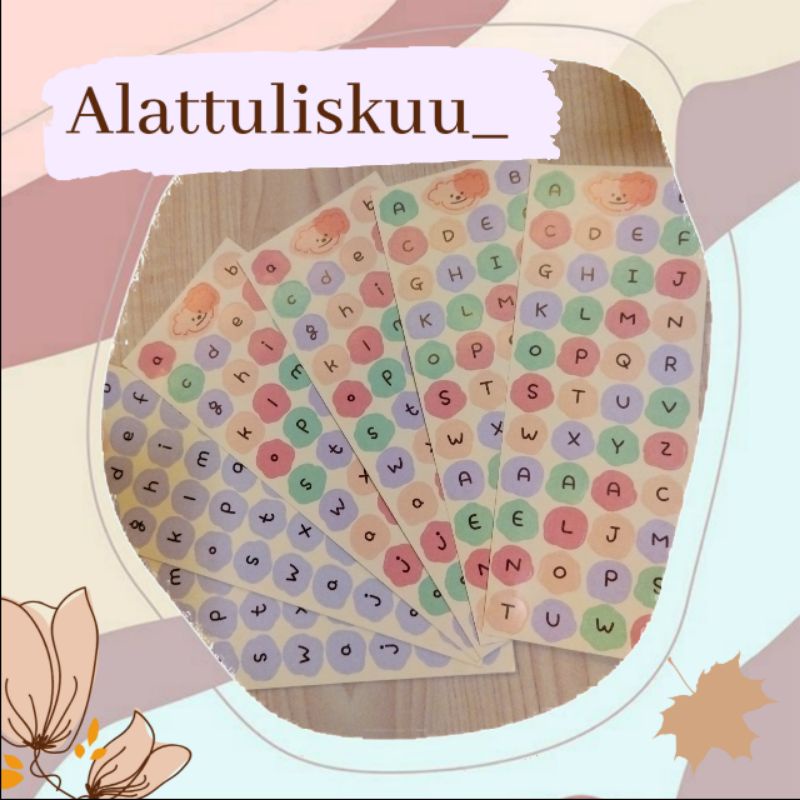 Jual Alphabet Sticker | Stiker Dinding Dengan Bahan Mudah Dilepas Dan ...