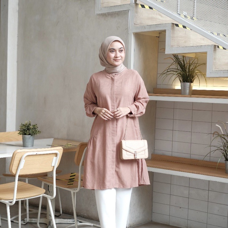 Jual OLIKA Alifya Tunik Choco | Shopee Indonesia