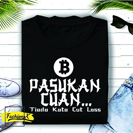 Jual Baju kaos Pria kaos bitcoin Distro pasukan cuan Murah Keren ...