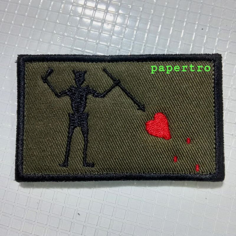 Jual BLACKBEARD EDWARD Teach Pirate Flag Patch Subdued | Shopee Indonesia