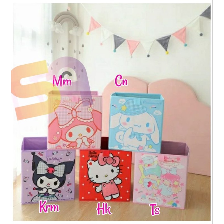 Jual BOX/KOTAK LIPAT TANPA TUTUP SANRIO MYMELODY HELLOKITTY CINNAMONROLL KUROMI TWINSTAR ...