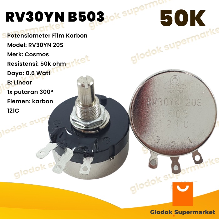 Jual Potensio Cosmos RV30 50K RV30YN 20S B503 | Shopee Indonesia