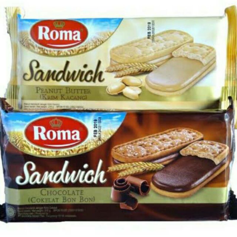 Jual roma sandwich coklat n peanut | Shopee Indonesia
