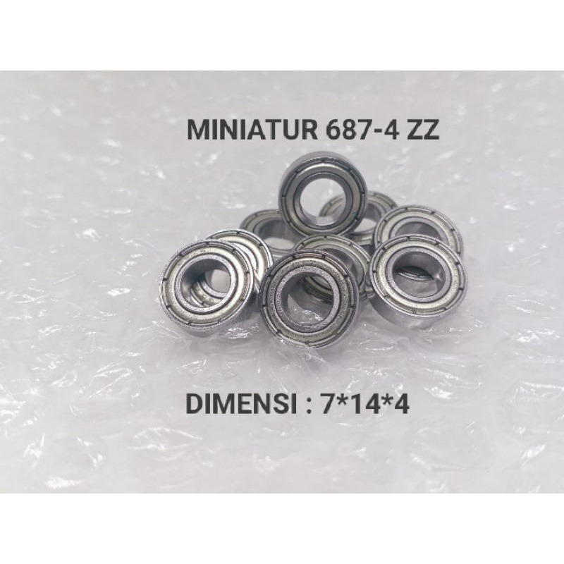 Jual BEARING RELL PANCING 687-4 ZZ 7X14X4 | Shopee Indonesia