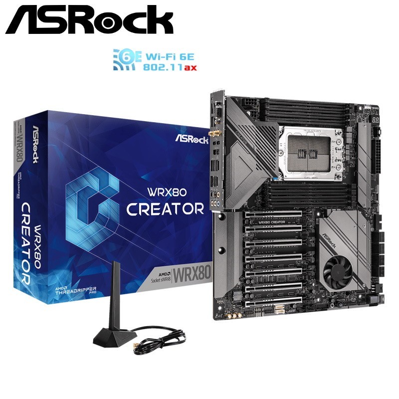 Jual ASROCK WRX80 Creator - AMD Motherboard Socket sWRX8 | Shopee Indonesia