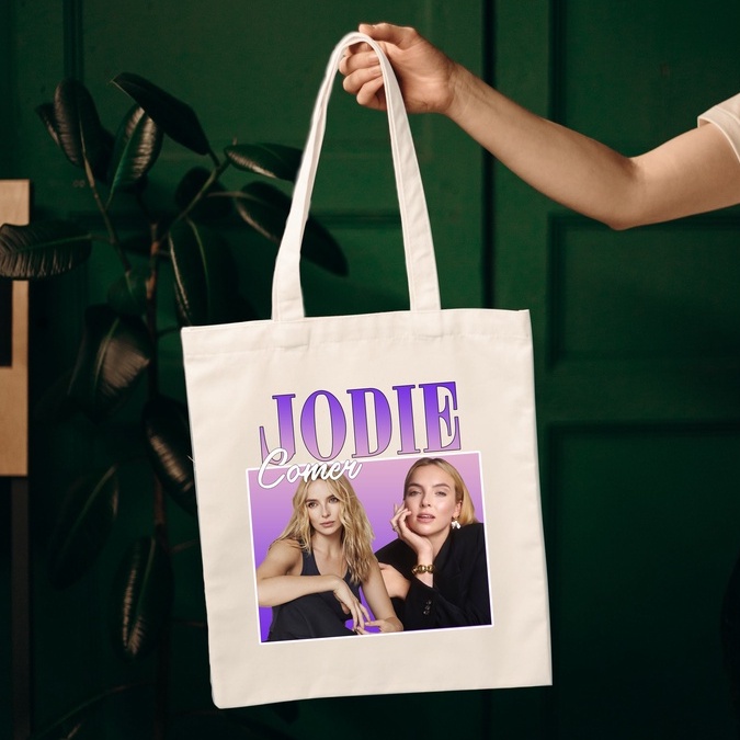 Jual Jodie Comer Homage Totebag Canvas - Jodie Comer Totebag | Shopee ...