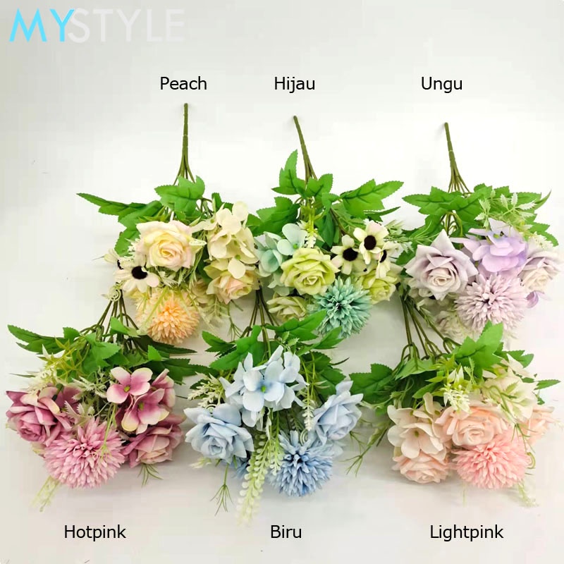 Jual MYSTYLE BUNGA ROSE SLS BUNGA MAWAR PLASTIK BUNGA PALSU MURAH BUNGA ...