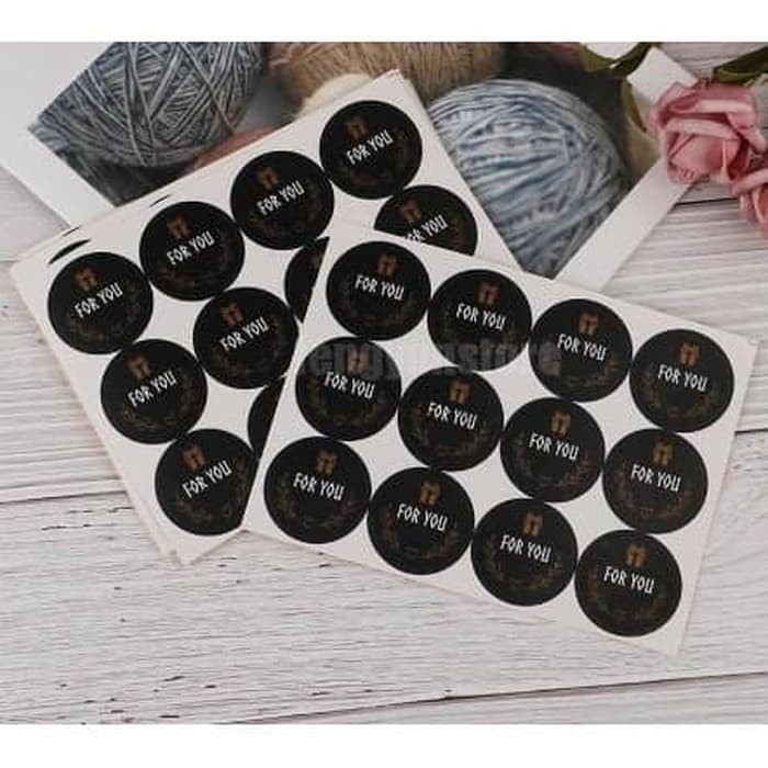 Jual Paper Tags Sticker FOR YOU - FY20_01 (1sheet/12pcs) | Shopee Indonesia