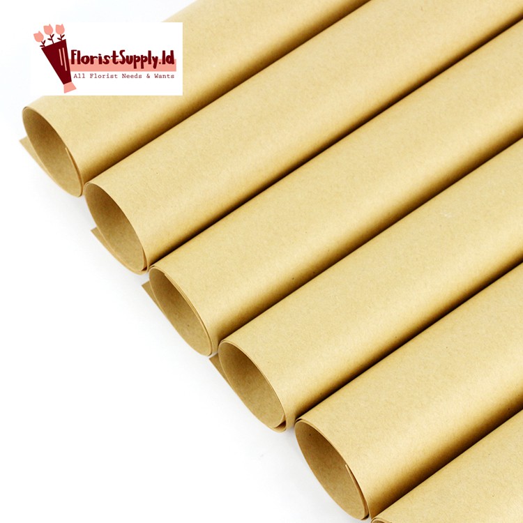 Jual [5 Lembar] Kraft Paper Flower Wrapping / Kertas Bunga - FWAA ...