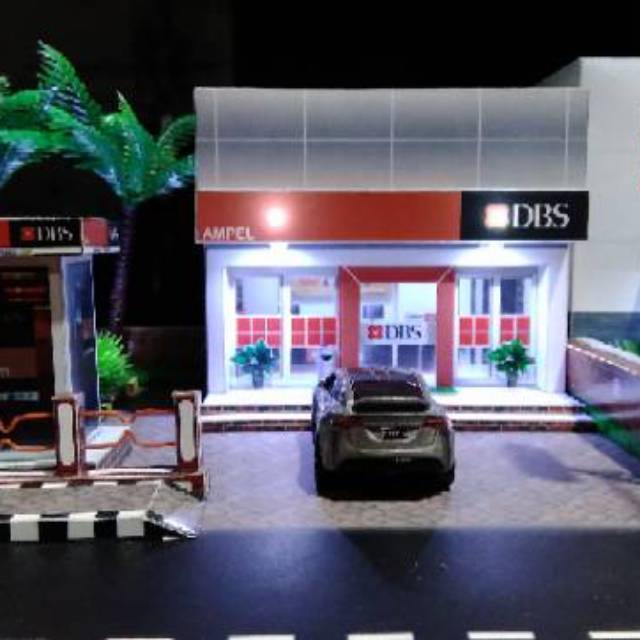 Jual Diorama Bank DBS lengkap - miniatur bank DBS | Shopee Indonesia
