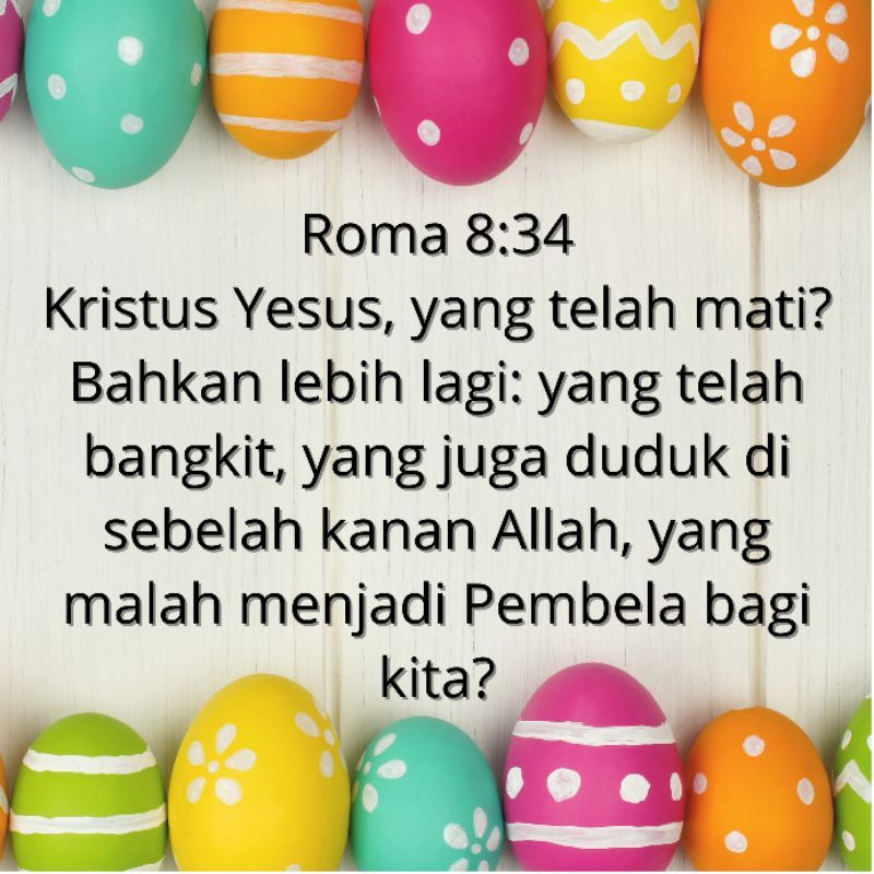 Jual Sticker Ayat Emas Alkitab Tema Easter Day Paskah Katalog Indonesia ...