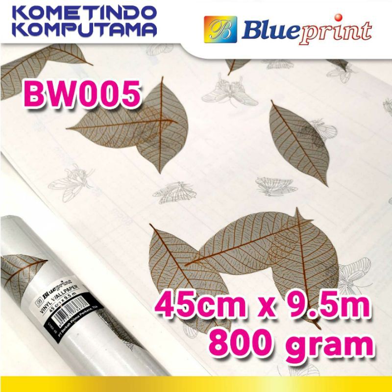 Jual BW005 Wallpaper Sticker Vinyl Dinding BLUEPRINT 45Cm x 9,5M Varian ...