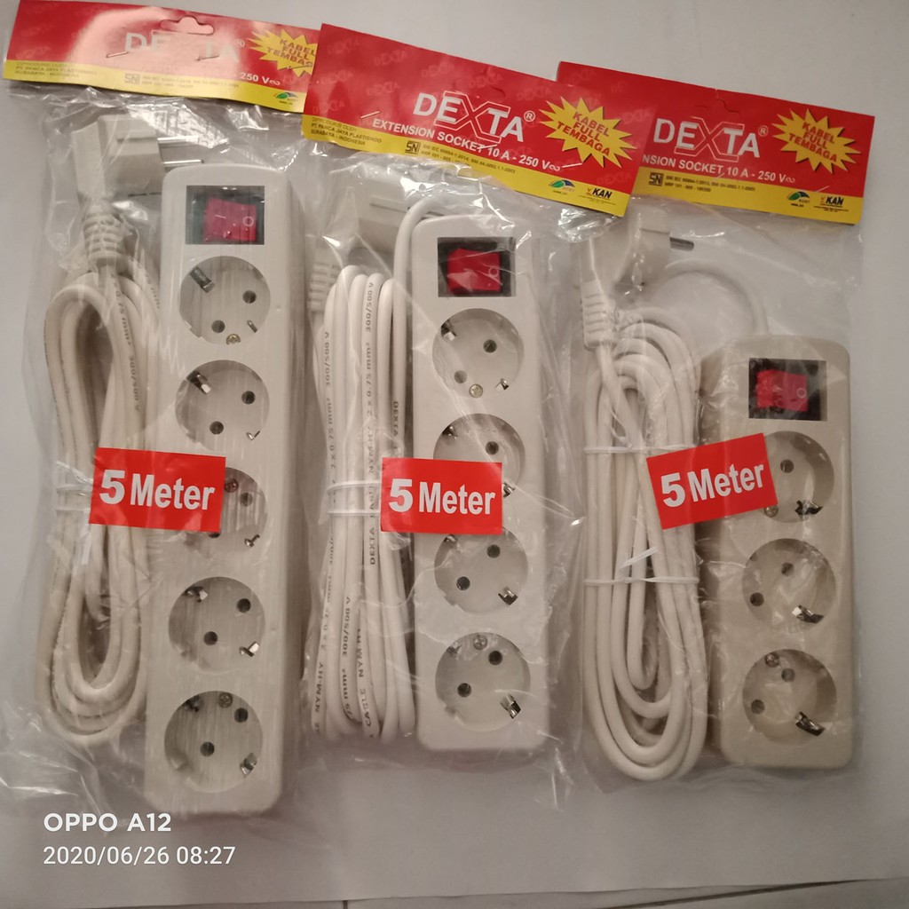 Jual Kabel olor 5 meter stop kontak | Shopee Indonesia