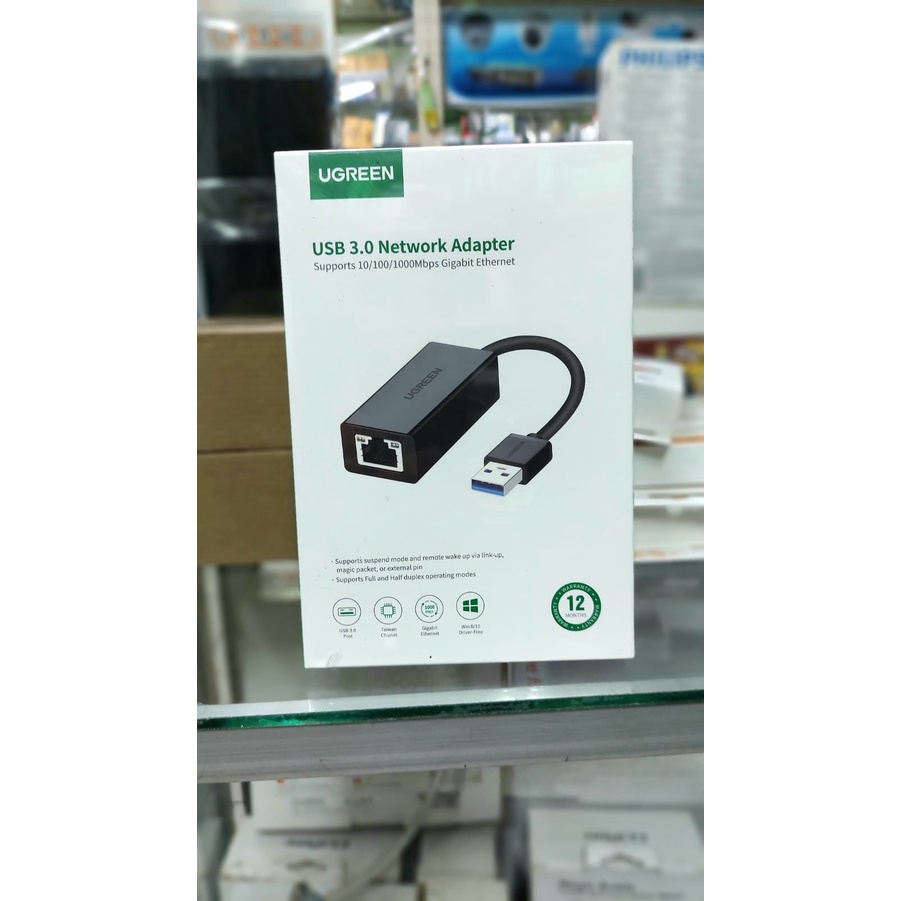 Jual UGREEN USB 3.0 LAN ADAPTER USB LAN CARD RJ45 GIGABIT ETHERNET ...