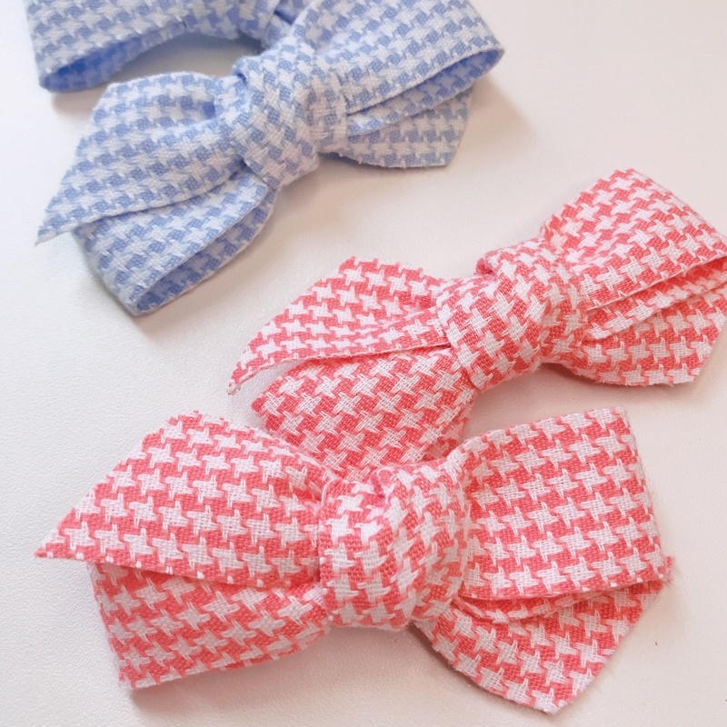 Jual Hailey Bow - Ribbon Bow hairclip / baby newborn headband nylon ...