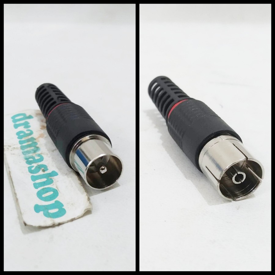 Jual Colokan Jack Jek Male atau Female Antena TV lapis Plastik | Shopee ...